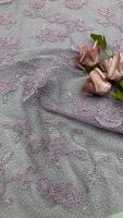 China Leafy Embroidered Lace Fabric Mesh Product Factoty Luxary to Wedding Dresses Gowns for sale