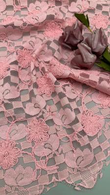 China Plaid Embroidered Floral Lace Fabric High Quality Customized Luxary Wedding Dresses Gowns for sale