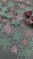 China Shinning Sequin Lace Embroidered Elegant Lace Fabric With A Couture touch Fabric Customized Luxary Wedding Dresses Gowns for sale