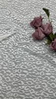 China White Embroiderey Lace Fabric 100% Cotton Ivory High Quality Luxary Fabric 124CM Width for sale