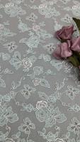 China White Lace 3D Floral Elegant And Beauty Luxary Embroidery Fabric Wedding Dresses Gowns for sale