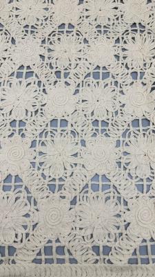 China Corded Lace Fabric Guipure Lace Fabric for Bridal Wedding Party Gown for sale