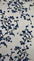 China New Collection Design Flocked Mesh Fabric High Luxary Flowers for Elegant Leafy Party Fabric for sale