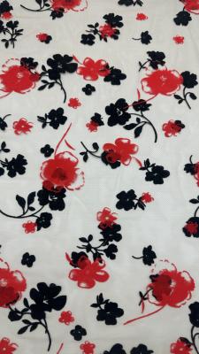 China Leafy Luxary Beauty Design Printed Lace Design Factory Fabric Customized Party Fabric for sale