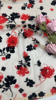 China Leafy Luxary Beauty Design Printed Lace Design Factory Fabric Customized Party Fabric for sale