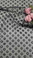 China Tulle Diamond Mesh Lace Fabric Customized Design for Elegant Leafy Party For Gowns for sale