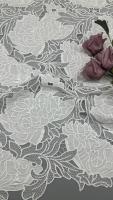 China Luxary Laser Embroidered Lace High Quality Guipure Fabric Beautiful Special Design for sale