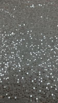 China Sequin Embroidered Lace Fabric Luxary Design Shine Customized Factory for Gowns for sale