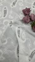 China White Embroidered Guipure Lace Fabric Luxary Special Design Brand For Wedding Dresses for sale