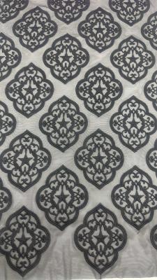 China Colorful Embroidered Mesh Lace Fabric Luxary Special Design Customized For Wedding Dresses for sale