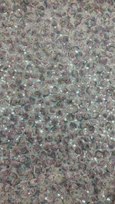 China Embroidered Sequin Lace Fabric Luxary High Quality Special Design For Dress for sale