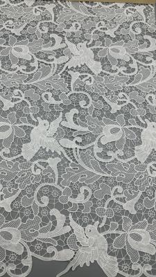 China Guipure Luxary Fabric Lace Hollow-up Elegant High Quality Special Bird For Dress For Wedding Dresses for sale