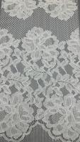 China French Chantilly Lace Flower Mesh Lace Trim Customized Factory For Dress For Wedding Dresses for sale