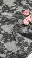 China Black French Chantilly Lace Guipure Elegant Trim Special For Dress For Wedding Dresses Factory for sale