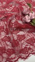 China Red Embroidered Lace Fabric Dresses Customized Beauty And Sweet Leafy Customized News Dresses for sale
