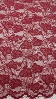 China Red Embroidered Lace Fabric Dresses Customized Beauty And Sweet Leafy Customized News Dresses for sale