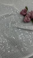 China Sequin Embroidered Lace Fabric Customized Leafy Customized News Manufacturer Custom Design for sale