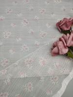 China 3D Floral Elegant&Breathe 100% Cotton Lace Fabric Hollow-up Patter Embroidered Pure Lace Wedding Dresses for sale
