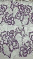 China Floral Embroidered Lace Fabric for Wedding Dresses Premium Embroidered Lace Fabric for Fashion Garments for sale