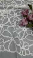 China Premium Embroidered Lace Fabric for Wedding Gown Designers  Luxury Eyelash Lace Fabric for Bridal Couture for sale
