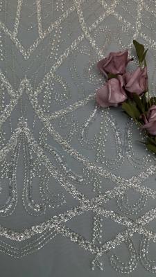 China Wholesale Floral Lace Fabric for Wedding Dress Manufacturers Minimalist Lace Fabric for Modern Dresses for sale
