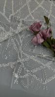 China Wholesale Floral Lace Fabric for Wedding Dress Manufacturers Minimalist Lace Fabric for Modern Dresses for sale