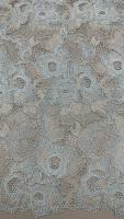 China Elegant Floral Lace Fabric for Wedding Gowns legant Embroidery Lace Fabric for Fashion Designers for sale