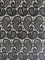 China Chemical Crochet Water Soluble Embroidery Fabric For Women Dress Garment for sale