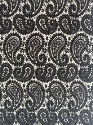 China Chemical Crochet Water Soluble Embroidery Fabric For Women Dress Garment for sale