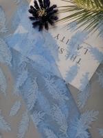 China Delicate French Chantilly Lace Fabric Lightweight Nylon Fabric for sale