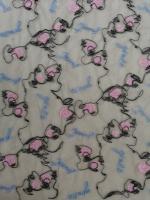 China Multi Colored Embroidered Tulle Mesh Fabric With Letters for sale