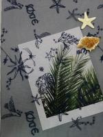 China Navy Sea Animals Embroidered Mesh Lace Fabric Wedding Gown Lace Fabric for sale