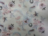 China Floral Colored Embroidered Lace Fabric For Women Garment for sale