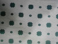 China Recycled AZO Free Women Dress Green Embroidered Lace Fabric for sale