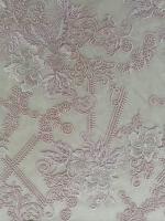 China 70 yards Lace Table Cloth Pink Embroidered Lace Fabric for sale