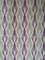 China Home Textiles Purple Geometric Colored Embroidery Fabric for sale