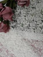 China White Spandex Lace Fabric Stretch Lace Fabric For Home Textile for sale