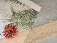 China 100% Polyester French Chantilly Lace Fabric for sale