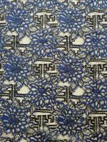 China Home Textile Big Flower Blue Corded Lace Fabric For Little Girl Dress for sale