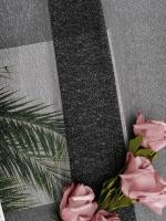 China Black Soft Lurex Metallic Lace Fabric Silver Lace Fabric For Dresses for sale