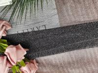 China Black Soft Lurex Metallic Lace Fabric Silver Lace Fabric For Dresses for sale