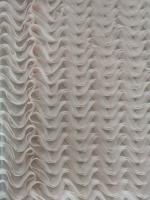China Pink Soft Lace Applique Embroidery Fabric For Evening Dress for sale