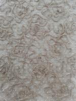 China Khaki Applique Embroidery Fabric for sale