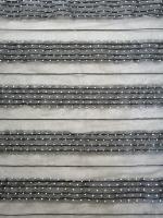 China Flocked Polka Dot Mesh Fabric for sale