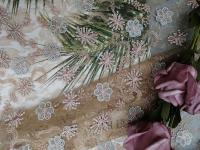 China 100 Yards Embroidered Lace Fabric for sale