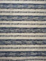 China Navy Letter Crochet Lace Fabric for sale