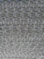 China Grey Allover Cutwork Geometric Embroidered Lace Fabric for sale