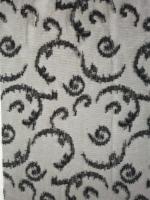 China 100 Yards 125CM Tulle Mesh Crochet Black Embroidered Lace Fabric for sale
