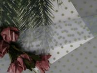 China Green Glitter Polka Dot Tulle Flocked Mesh Fabric For Little Girl for sale