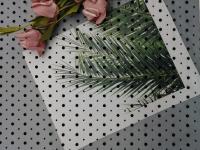 China Navy Dot Tulle Flocked Mesh Fabric For Lady Evening Dress for sale